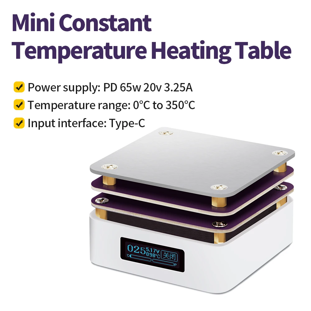 PD-65W-Digital-Display-Constant-Temperature-Heating-Table-Mini ...