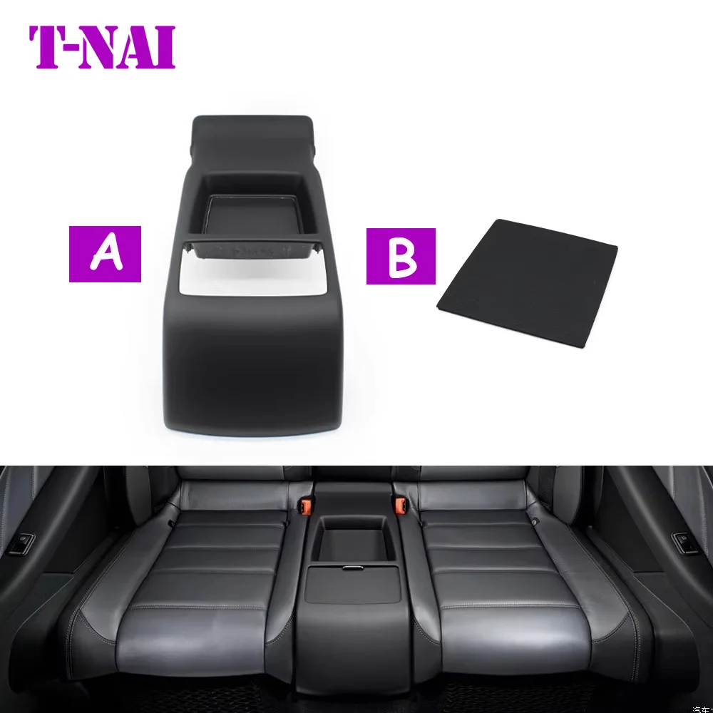 LHD-RHD-Car-Rear-Seat-Console-Cup-Holder-Folding-Backrest-Outer-Cover ...
