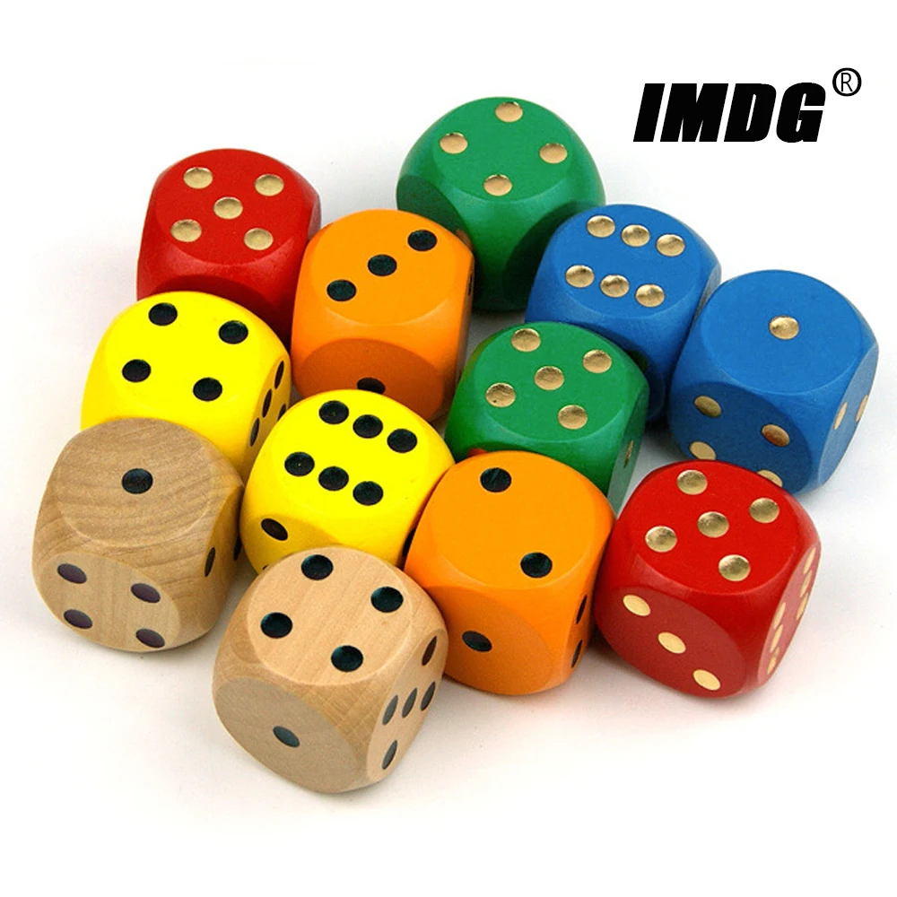 1PCS-Wood-Dice-40mm-Big-Colorful-Solid-Wooden-Dot-Game-Rounded-Dice ...