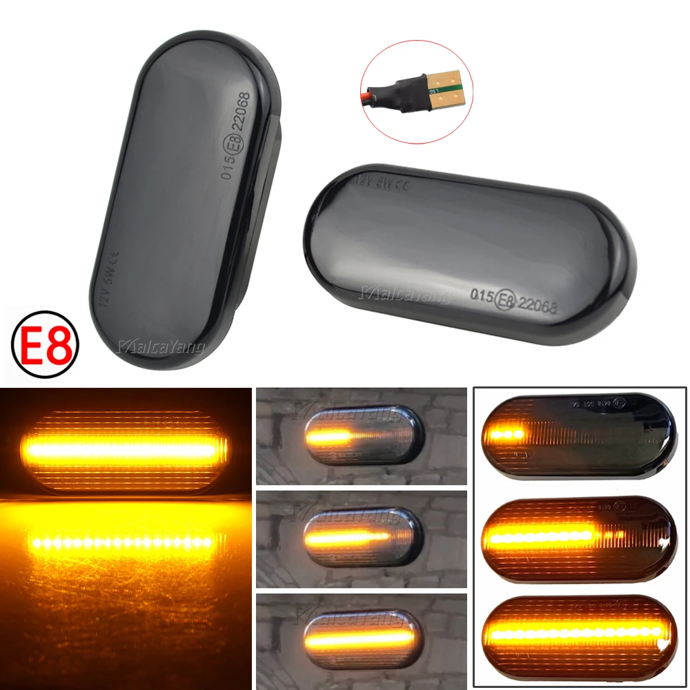Side Marker Light Dynamic LED Turn Signal Flashing Indicator Blinker ...
