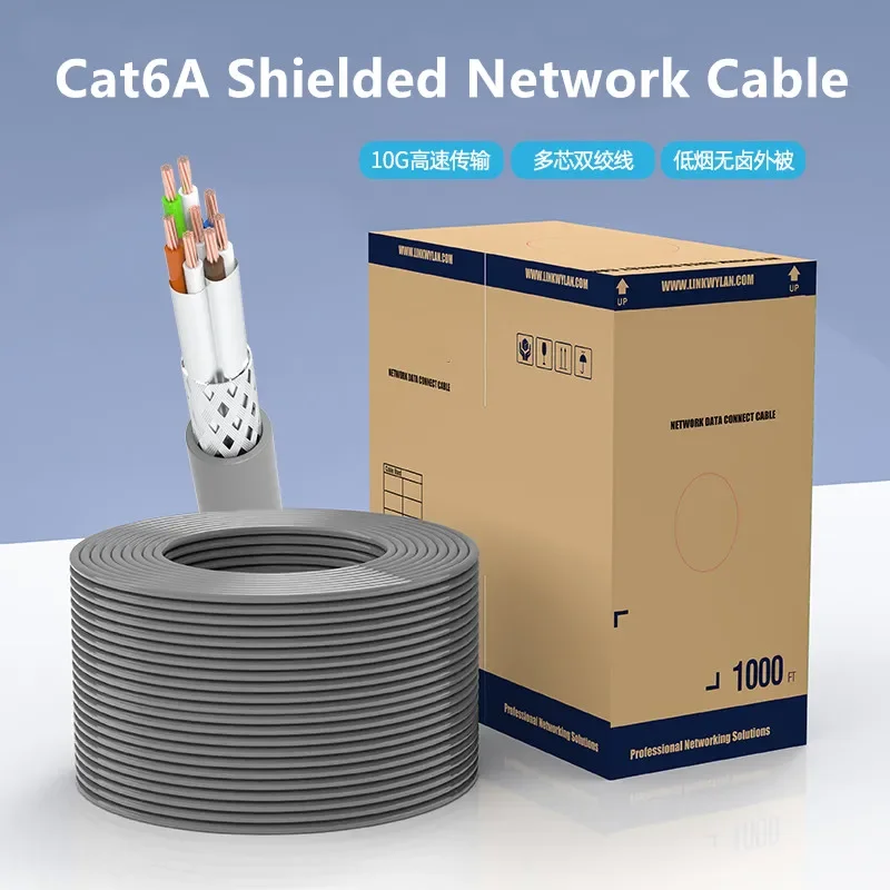 RJ45-Cat6A-10Gbps-SFTP-Network-Cable-Double-Shielded-Multi-Strand-Wire ...