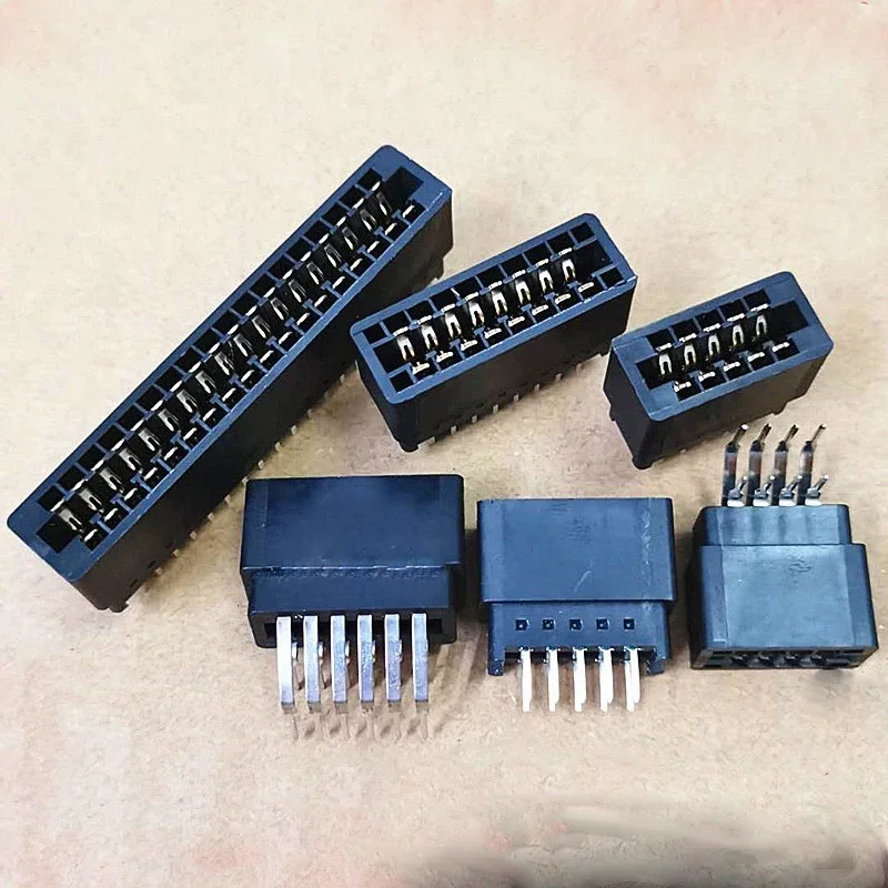 2.54mm Pitch Edge Card Connector Slot Bus Socket Gold Finger Socket PCB ...