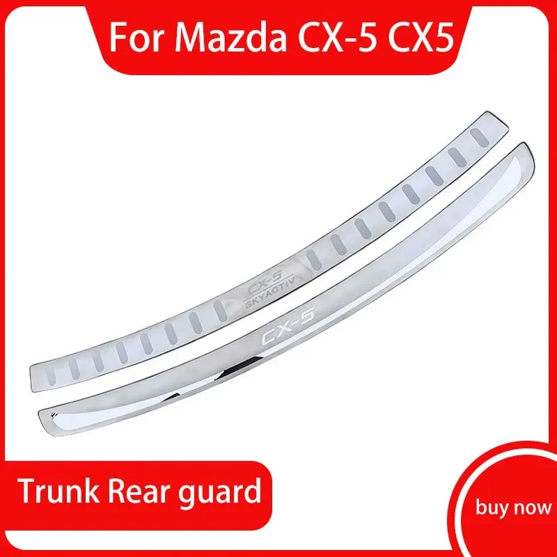 Rear Outer Bumper Protector Trim Door Sill Scuff Cover Plate ...