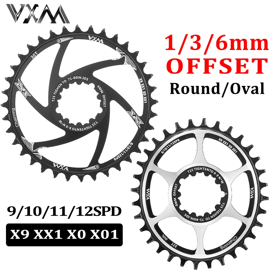 VXM-Bicycle-Chainring-1-3-6mm-Offset-MTB-Bicycle-Road-Bike-30-32-34-36 ...
