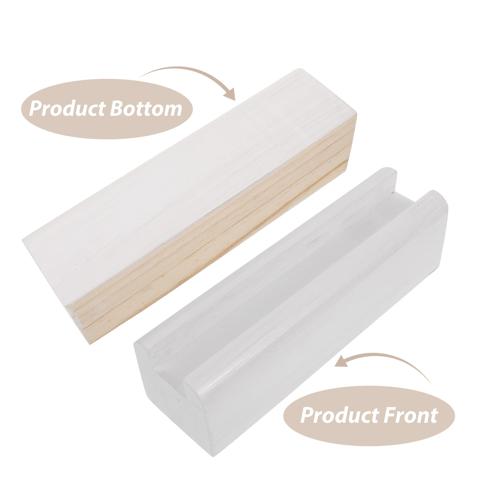 Floor Standing Mirror Support 25x8 Wood Unpainted 3.5 Slot Width Whole ...