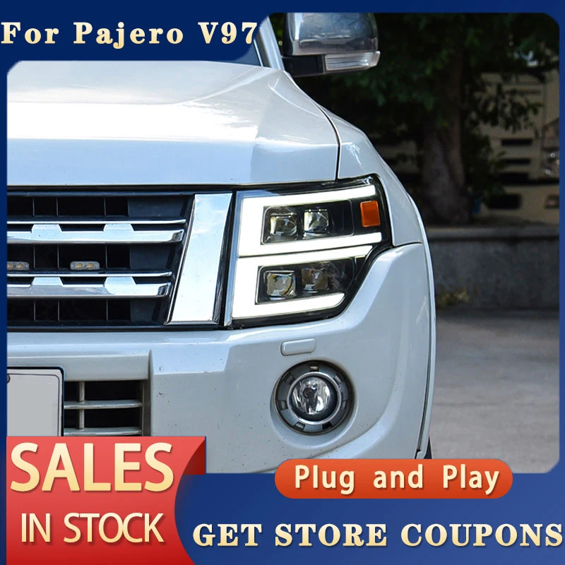 Led Headlight For Mitsubishi Pajero V93 Headlight V97 V87 2009-2021 Led Dynamic Headlights Drl ...