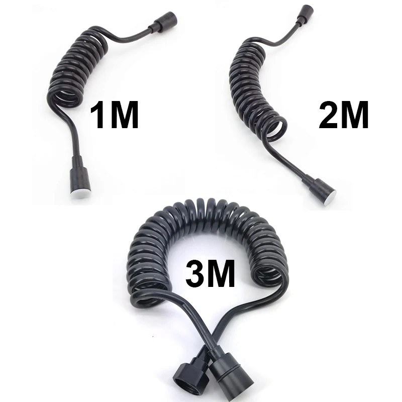 1-5-3-2m-Black-Soft-Flexible-Long-Spring-Shower-Head-Telephone-Hose ...