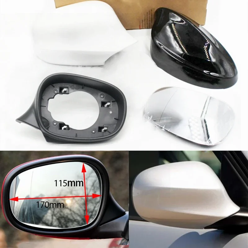 Side-Rearview-Mirror-Frame-Indicator-Rear-View-Cover-Cap-Glass-Lens-Lid ...
