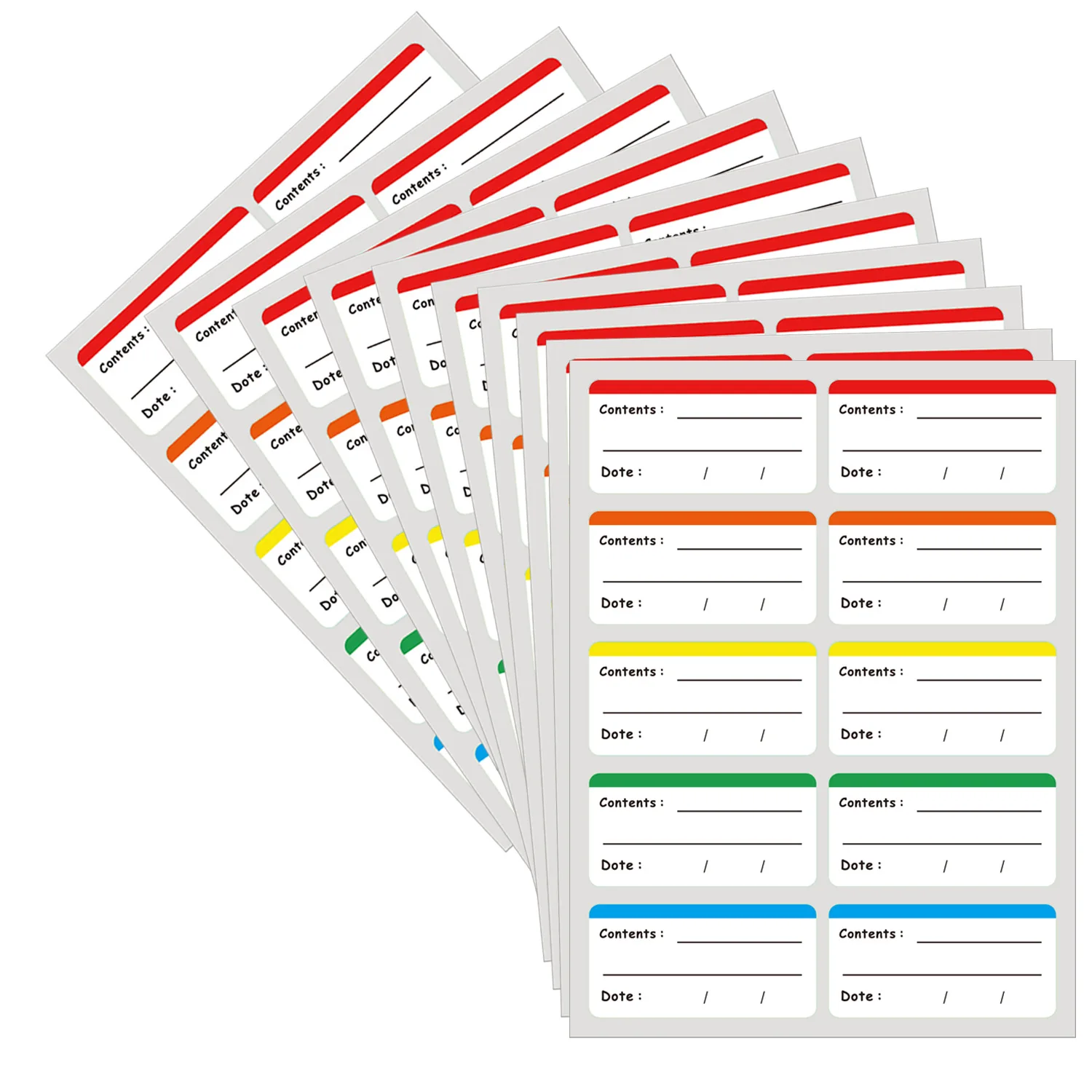 100 pcs/500 pcs for labeling food containers, date food self-adhesive ...