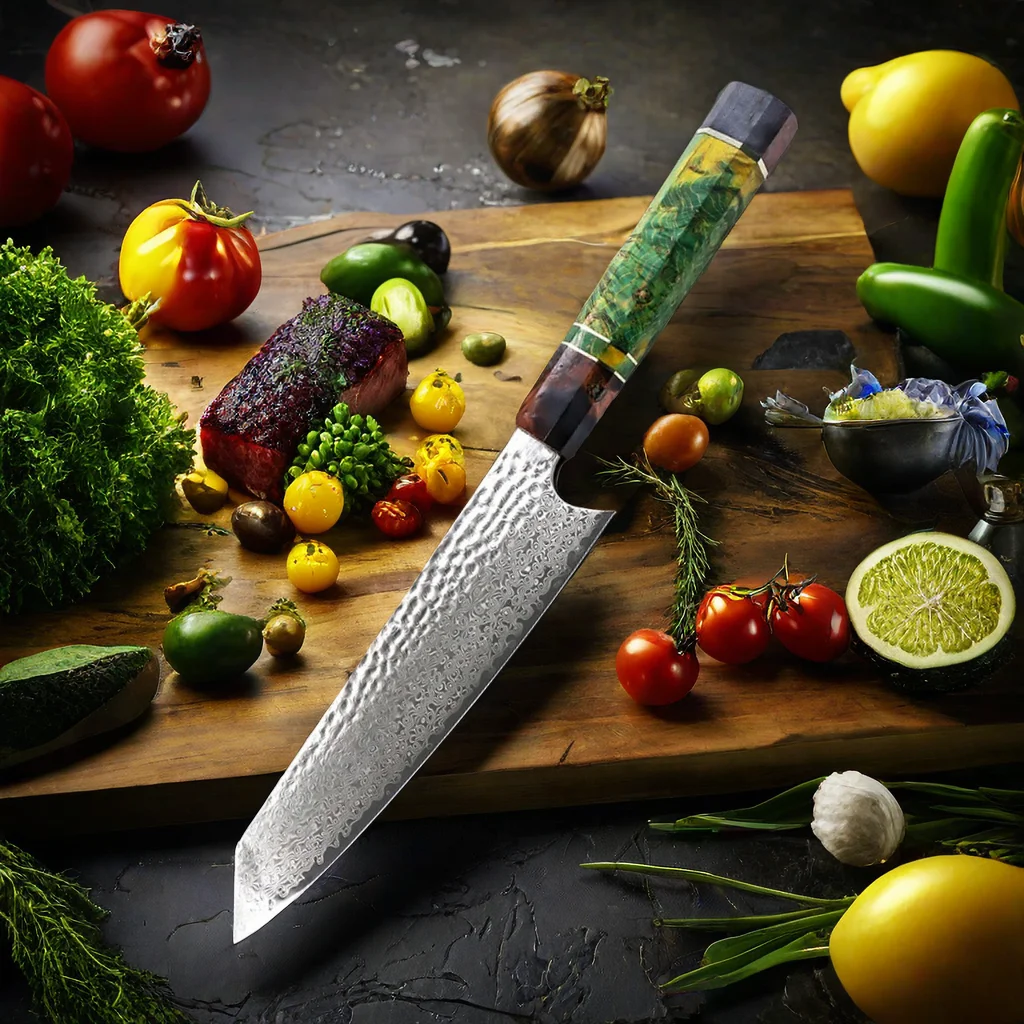 Coltello-da-cucina-damasco-coltello-Nakiri-da-8-pollici-67-strati ...