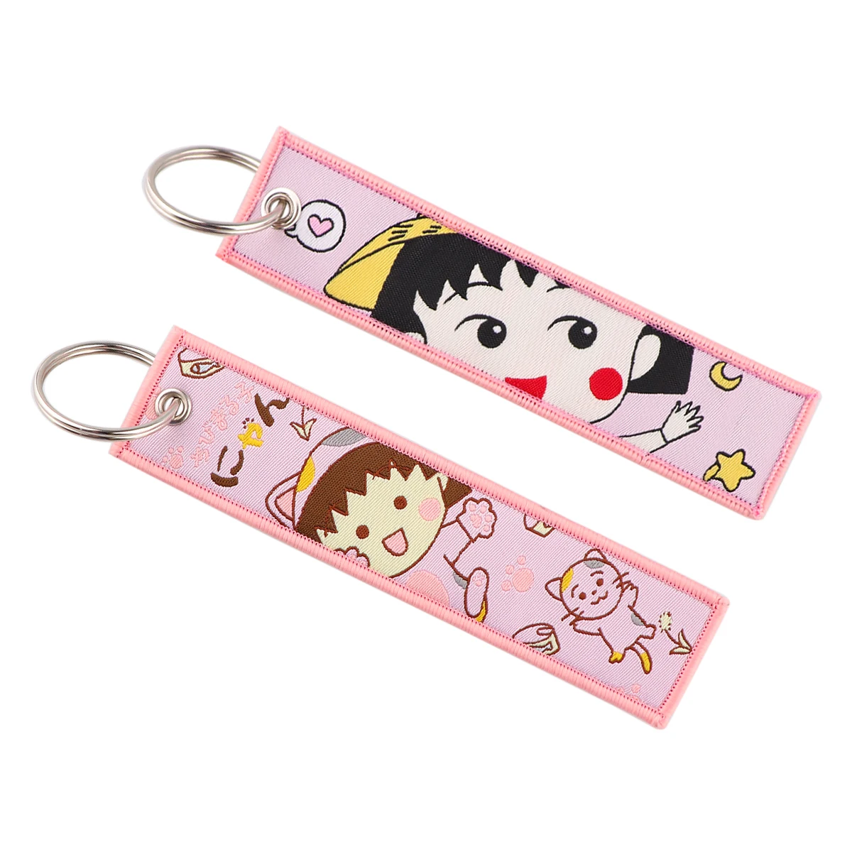 YQ1239 Cute Cat Llavero Anime Key Tag Keychain For Car Keys Motorcycle ...