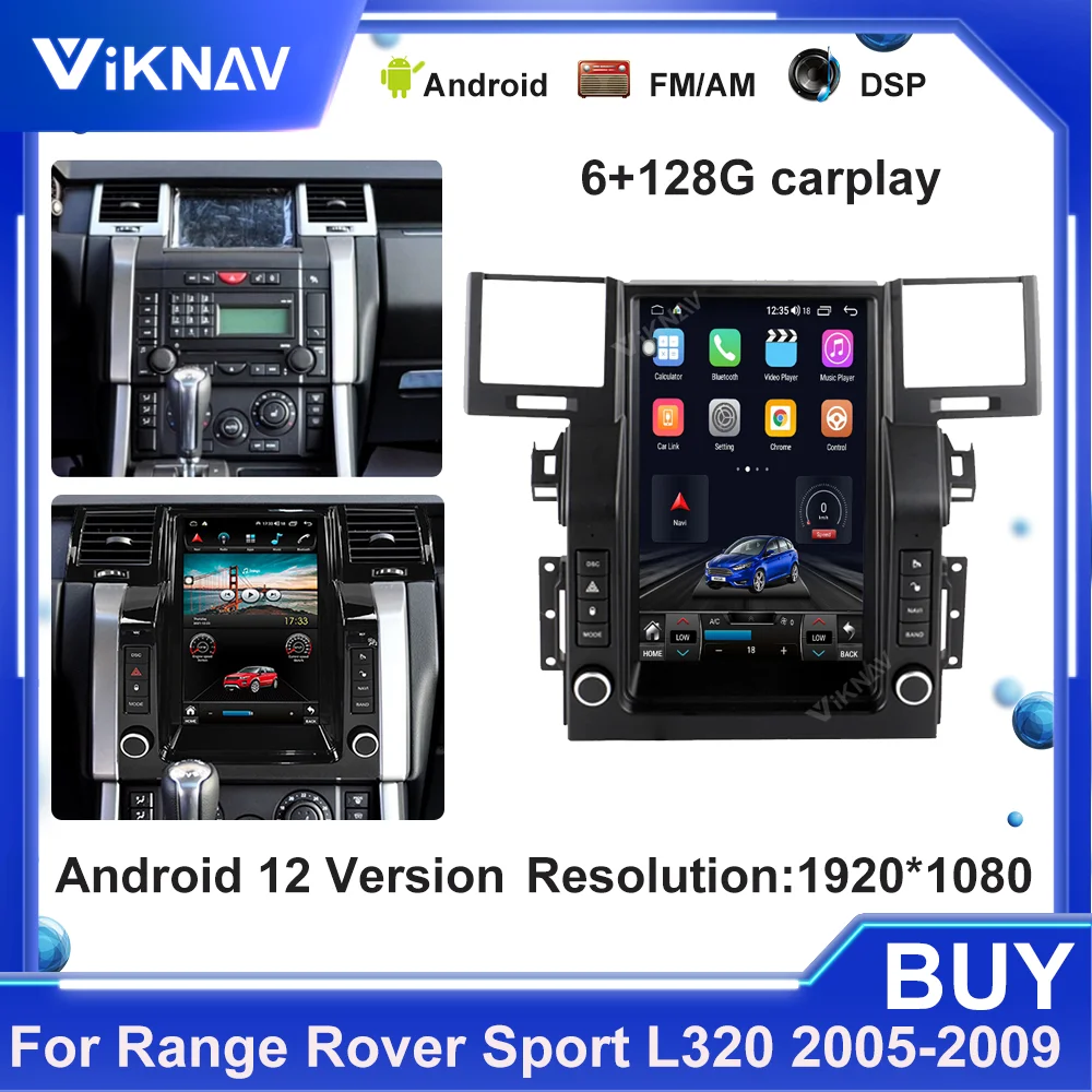 Car-Radio-For-Range-Rover-Sport-L320-2005-2006-2007-2008-2009-Android ...