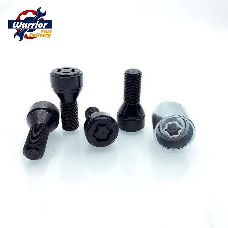 M14-1-25-Anti-theft-Wheel-Bolt-Steel-Black-Safety-Round-Wheel-Bolt-for ...