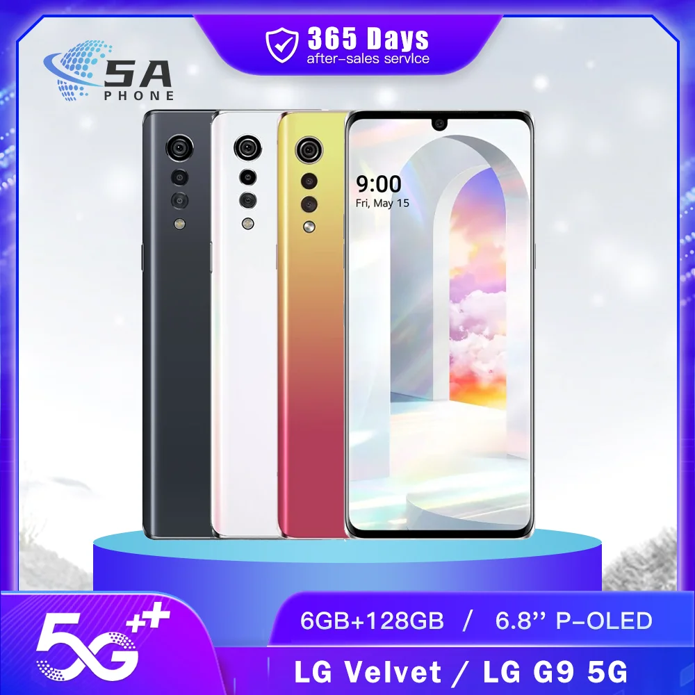 Original-LG-G9-G900TM-G900N-G900VM-5G-tel-fono-m-vil-VELVET-6GB-RAM ...