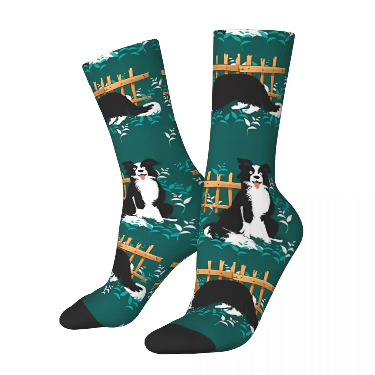 Vintage Playing With Sheep Men's Socks Border Collie Pet Dog Unisex ...