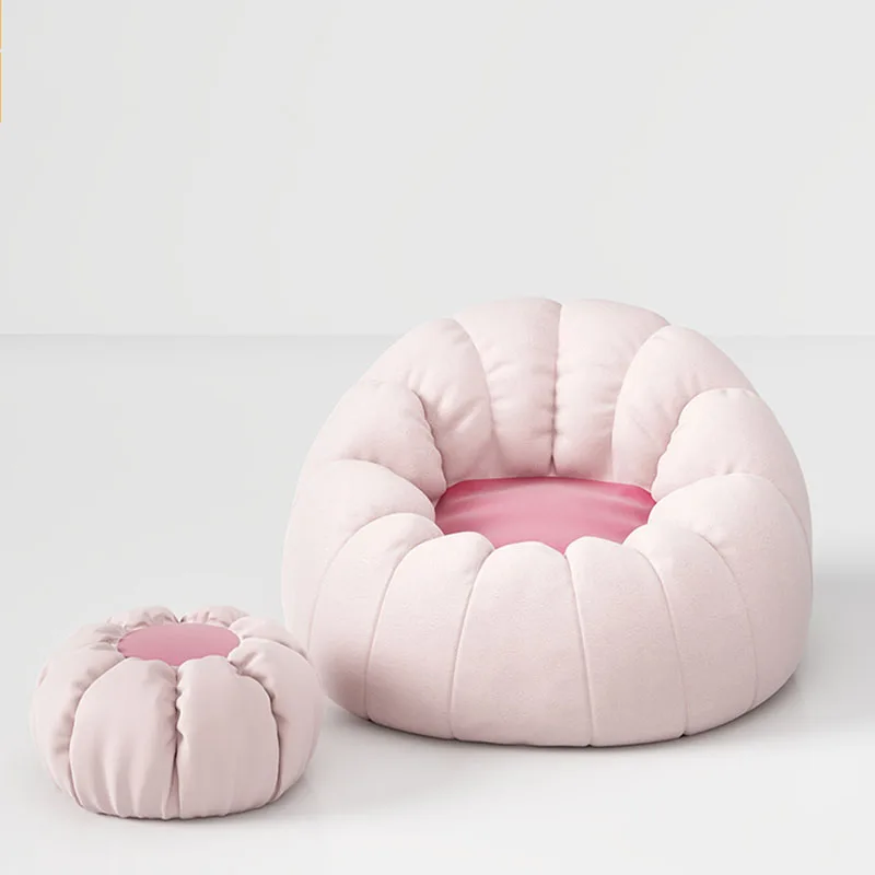 Puffs-individuales-Puffs-puff-Bean-Bag-sof-s-Rosa-relleno-de-dormitorio ...