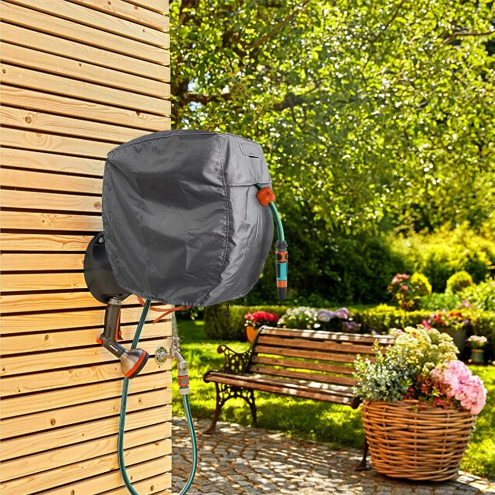 Wall-Mounted-Water-Hose-Reel-Protective-Cover-For-Your-Garden-Hose-And ...