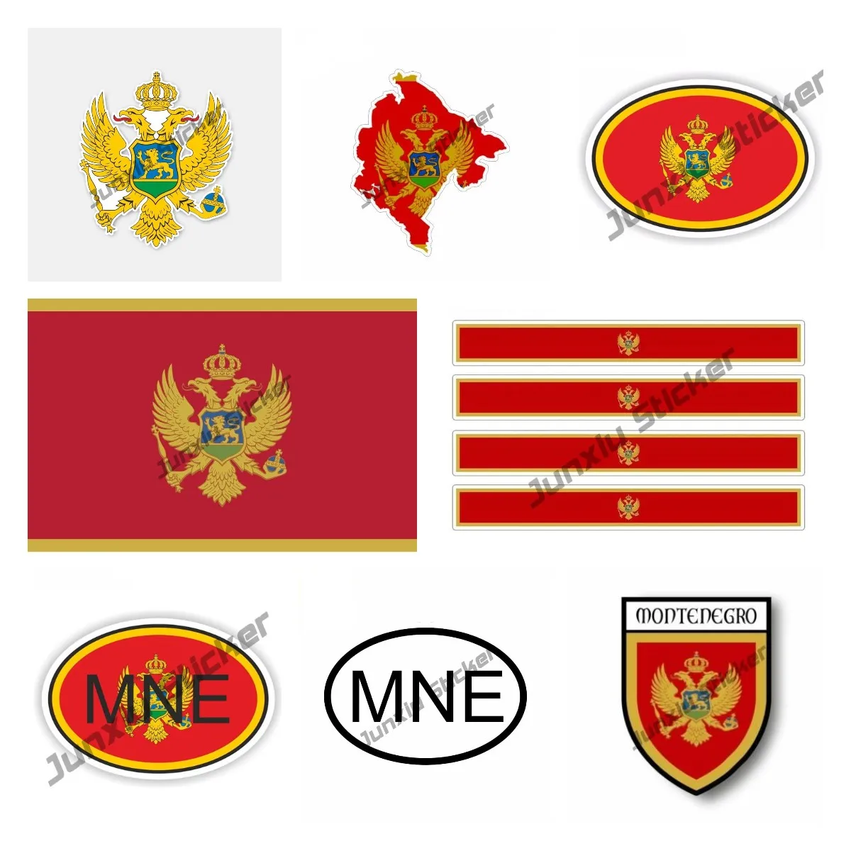 Montenegro Flag Map