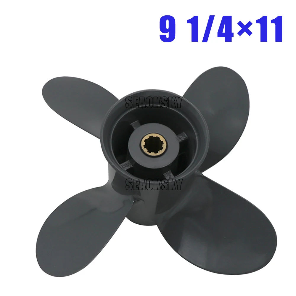 Aluminum Propeller 9 1 4x11 For Honda Boat Engine Bf8d bf9 9d Bf9 9