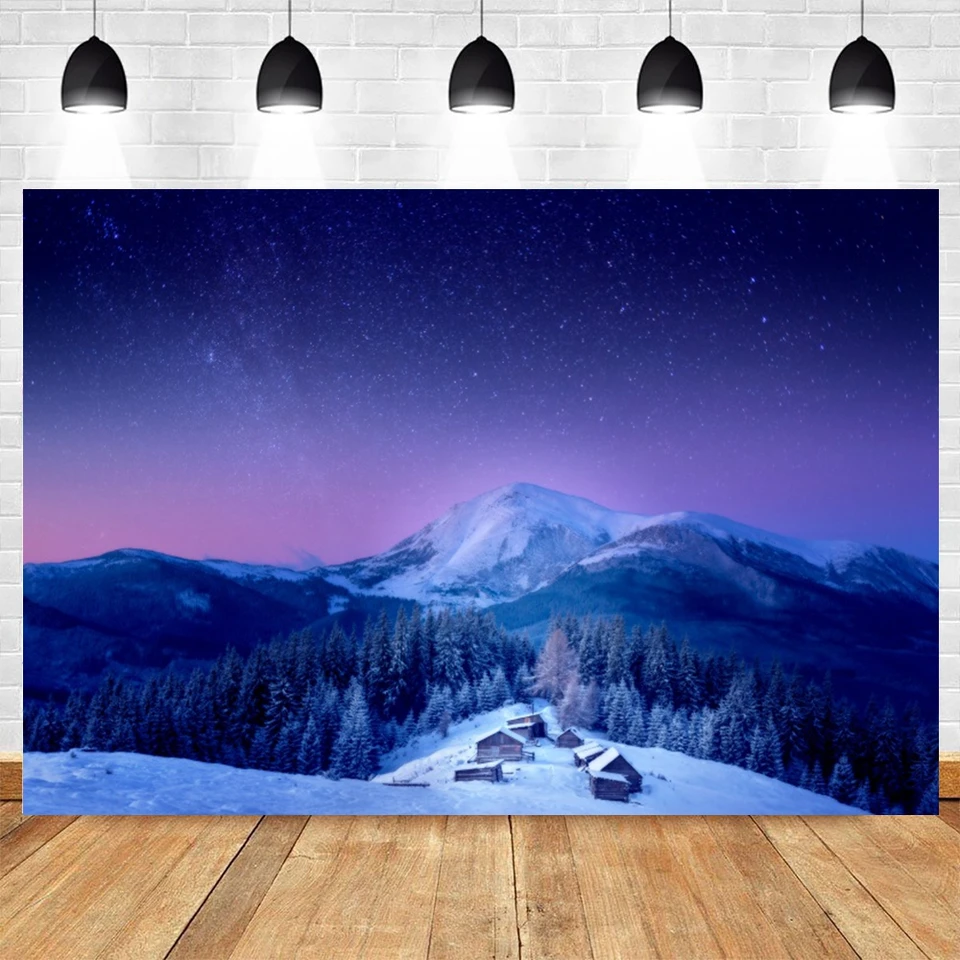 Night Sky Backdrop Yeele 10x8ft Winter Landscape Photography Backdrops ...