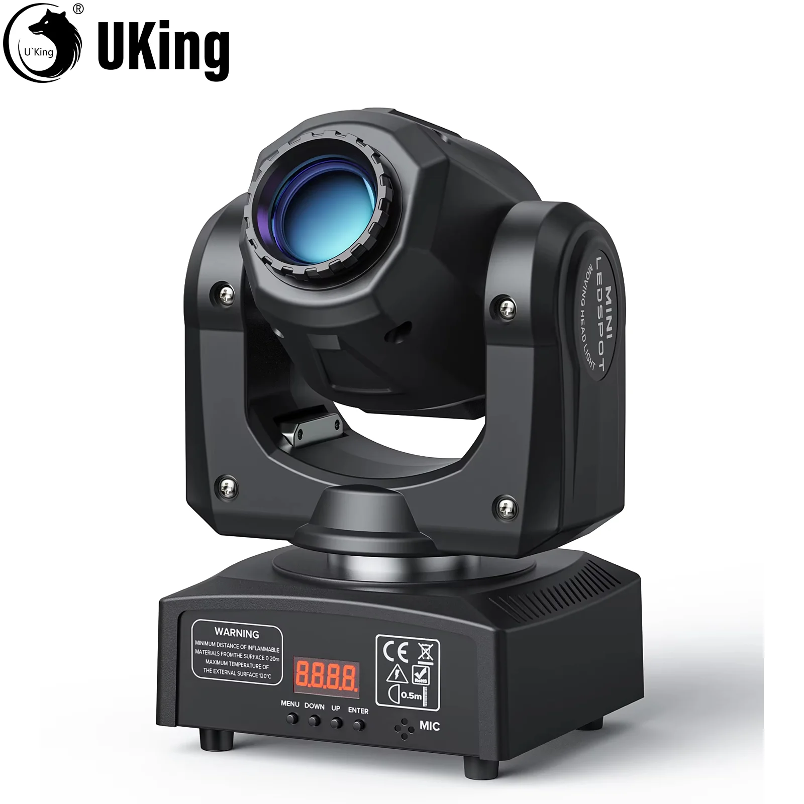 U'King 1/2/4Pcs 30W LED Beam Moving Head Lights RGBW Spot Light Stage ...