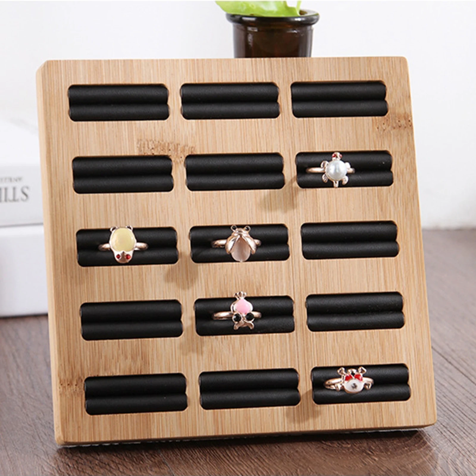 Bamboo-Wood-15-Grids-Jewelry-Organizer-Ring-Tray-Holder-Earrings ...