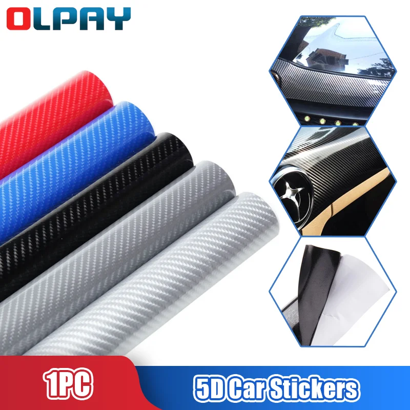 5D Car Stickers Carbon Fiber Car Sheet Film Car Motorcycle Stickers ...