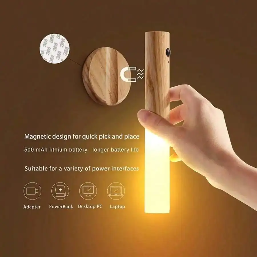 Creative-Good-Stick-Smart-Human-Sensor-Light-Lampe-murale-en-bois ...