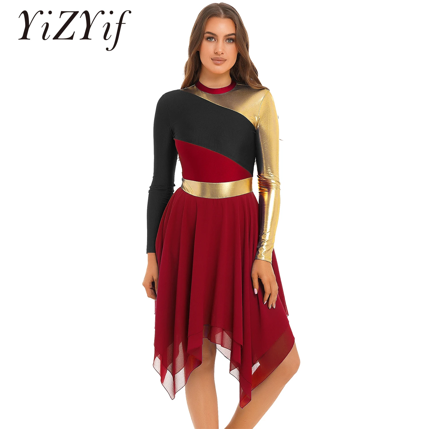 Womens-ballet-collant-vestido-lyrical-dan-a-desempenho-traje-ballroom ...