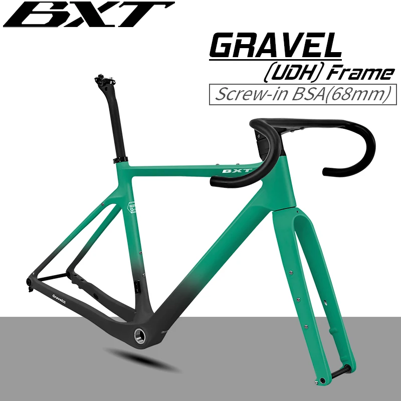 BXT Carbon Gravel Frame Model-135 with handlebar Carbon Road Bicycle ...