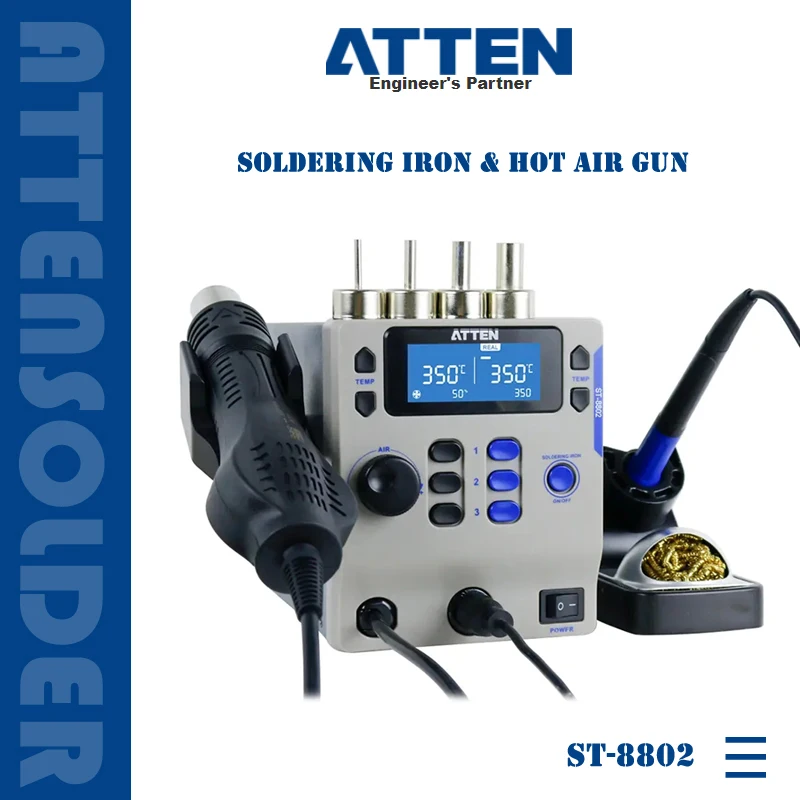 ATTEN-ST-8802-Intelligent-Dual-Channels-Rework-Station-Soldering-Iron ...