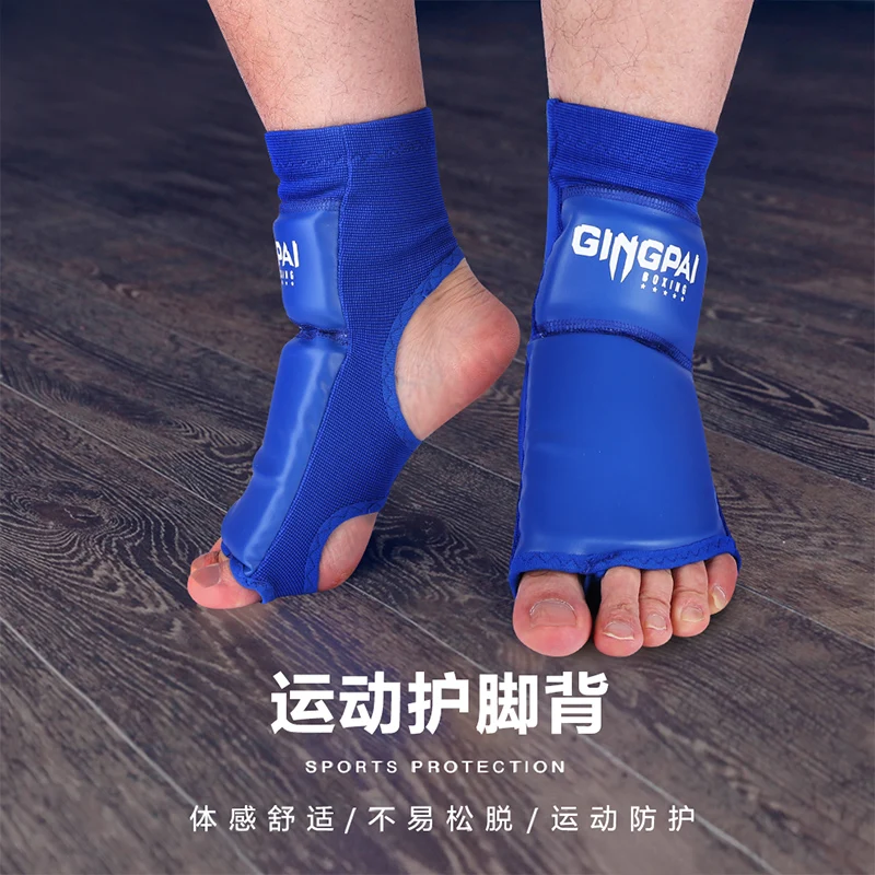PU-Leather-Instep-Ankle-Guard-MMA-Boxing-Muay-Thai-Foot-Guards-Feet ...
