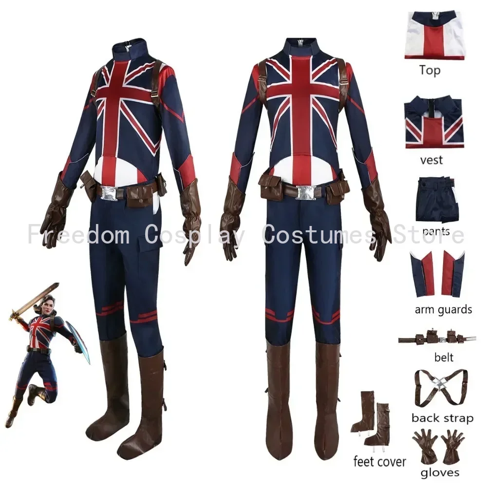 Carter What If Movie Cosplay Costume British Captain Outfits Halloween ...