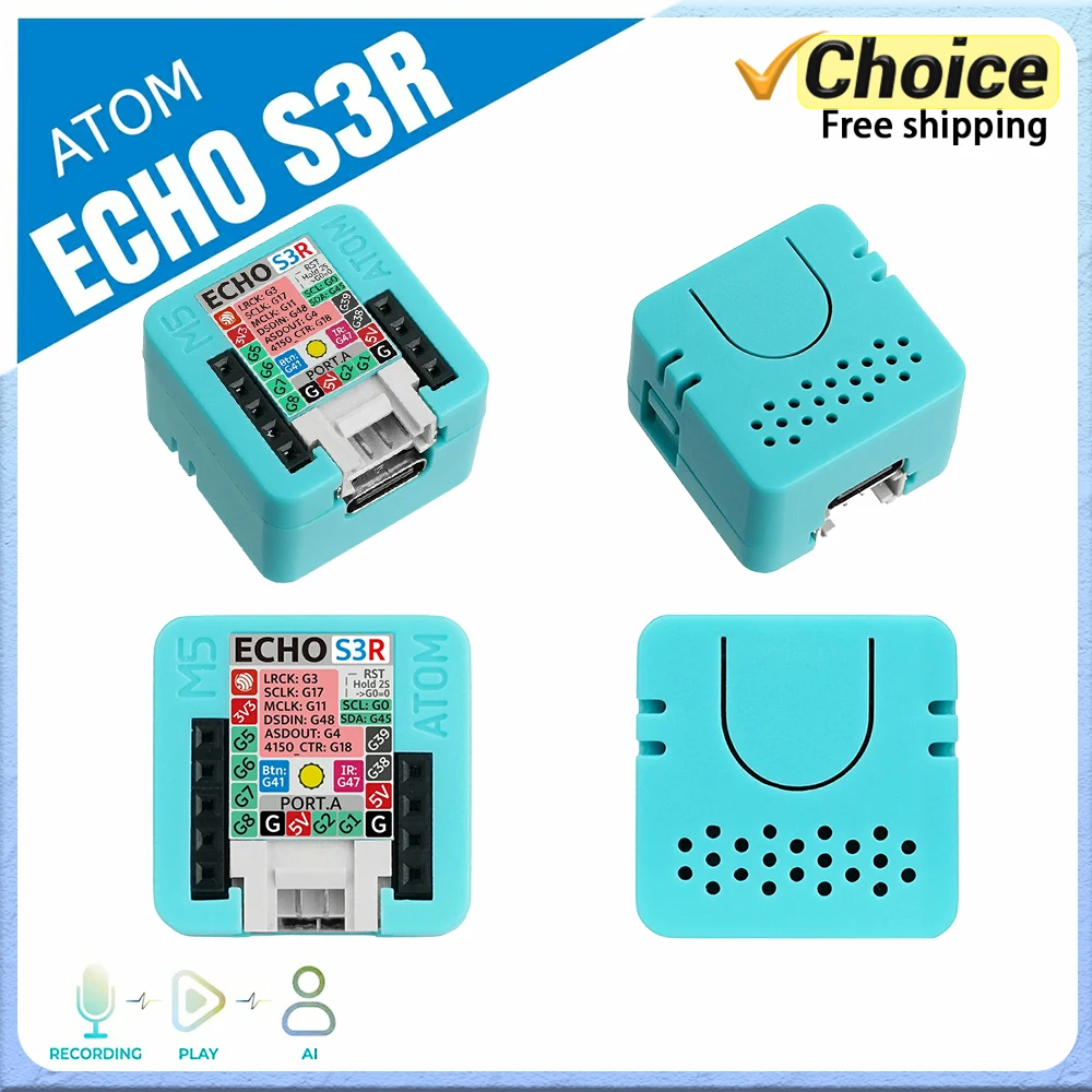 M5Stack Atom EchoS3R programmable IoT voice interaction controller for ...