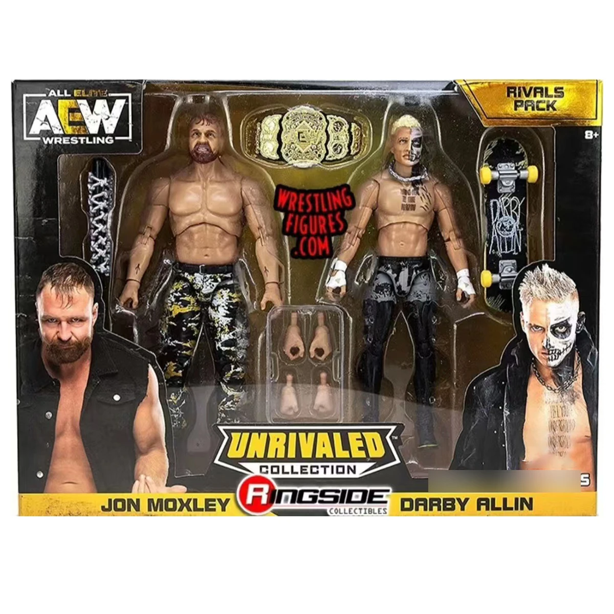 DARBY ALLIN & JON MOXLEY ORIGINAL AEW Action Figure Wrestling Figure ...