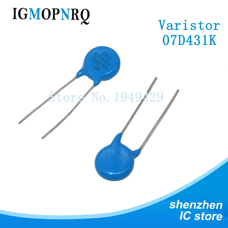 10PCS 07D431K Piezoresistor 7D431K 430V Varistor Resistor - AliExpress 502