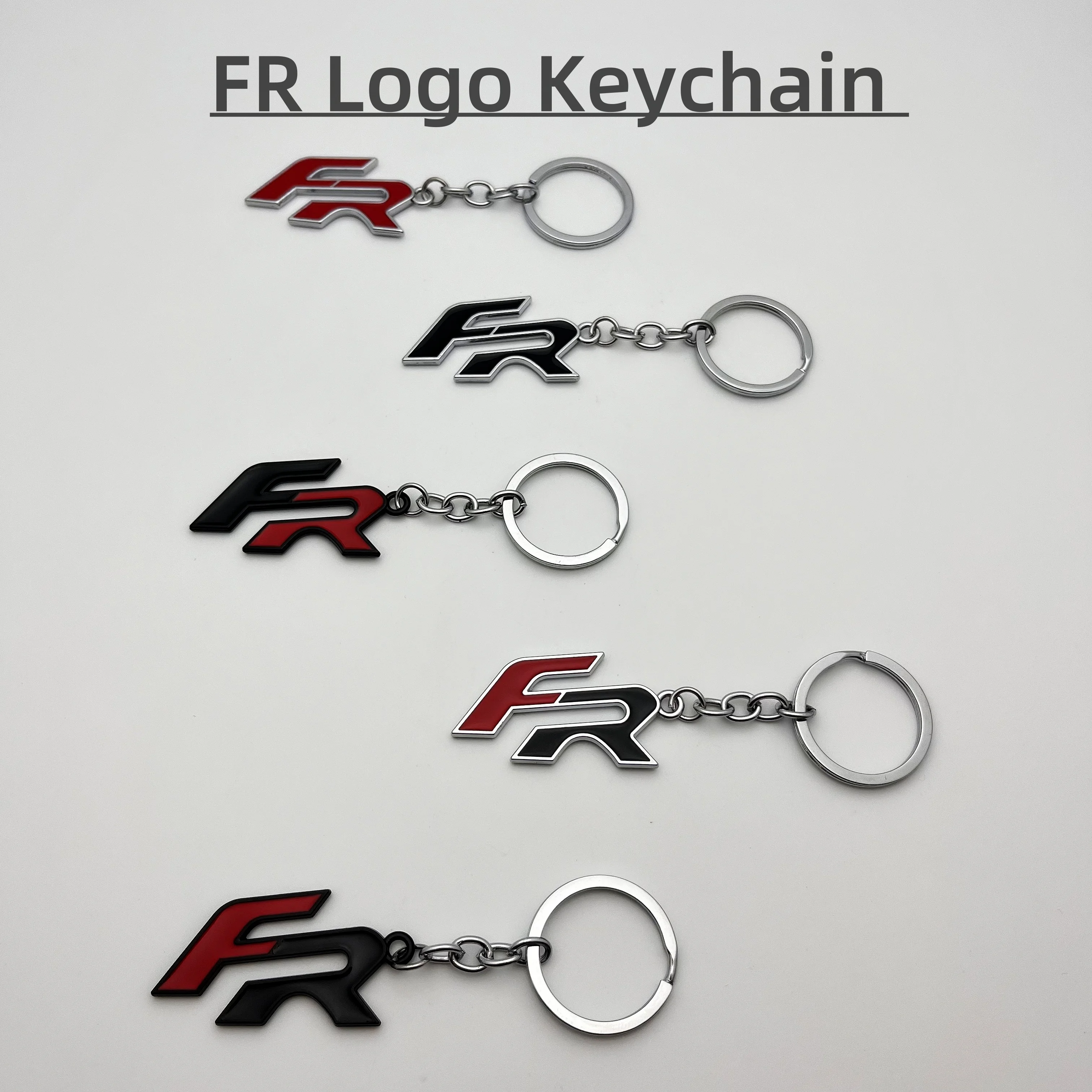 1Pcs-Metal-FR-Logo-Car-Keychain-Keyring-Holder-FitFor-Leon-Ateca-Arona ...