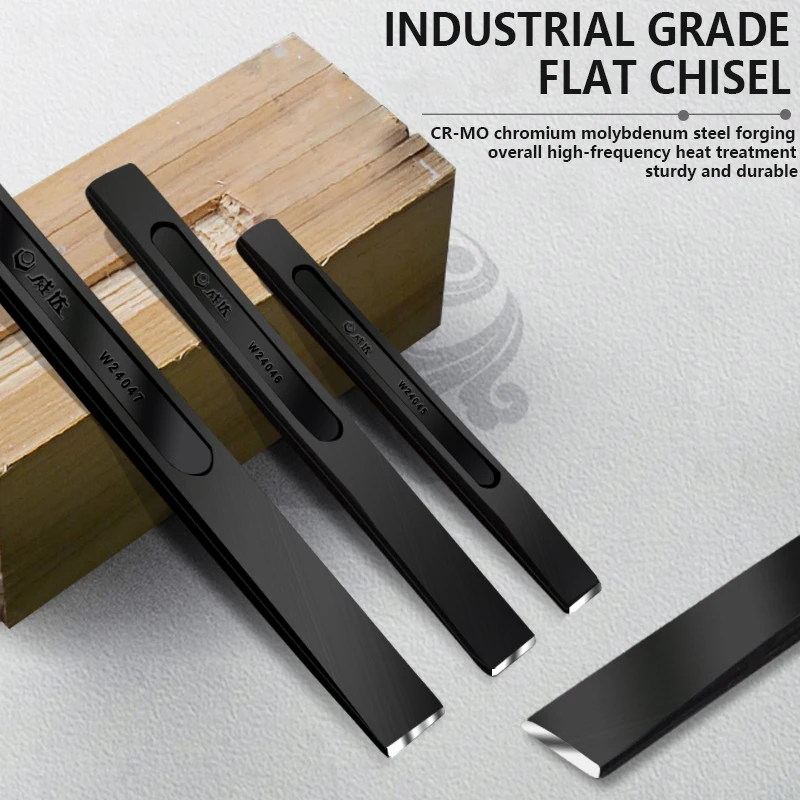 Woodworking Chisels 6/8/10/12 Inches Chromium Molybdenum Steel Wood ...