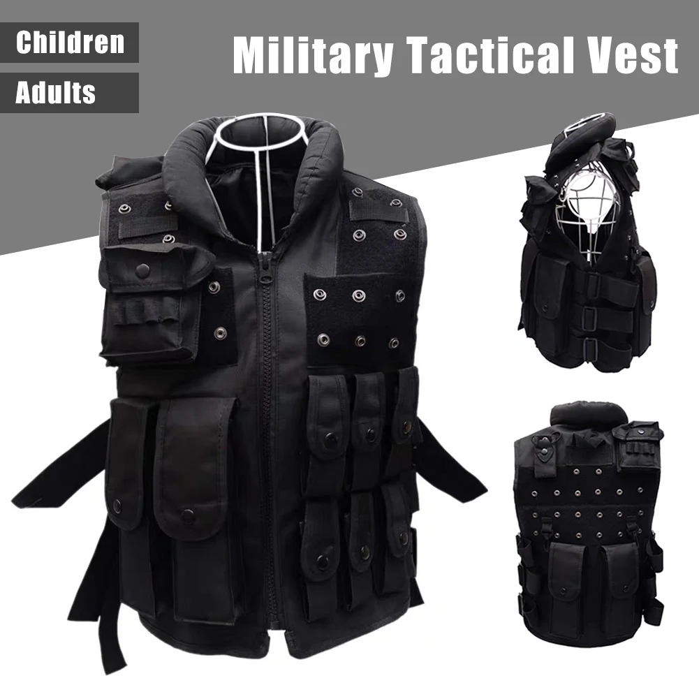 Outdoor Military Training Cs 11 Pockets Tactical Vest Men Hunting Vest ...