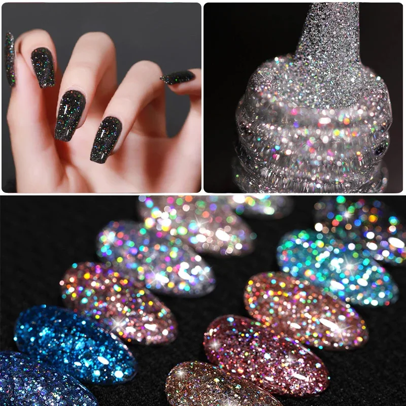 Glitter Diamond Gel Nail Polish LCH - Limegirlstore