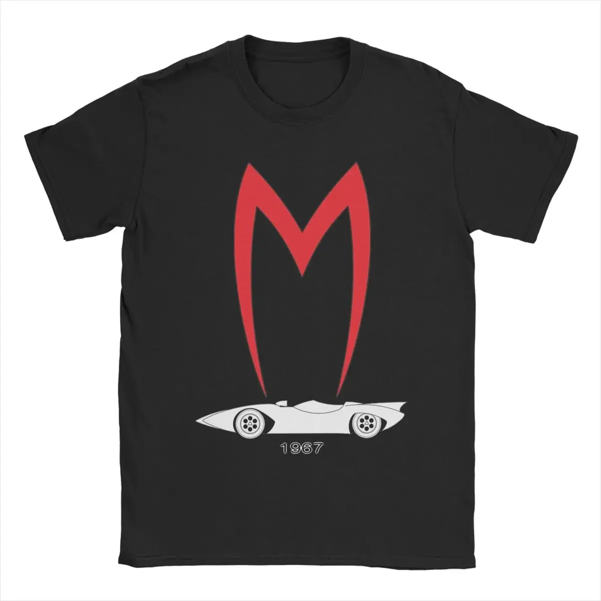 Mach-5-1967-Speed-Racer-T-Shirt-Men-Crazy-Cotton-Tee-Shirt-Round-Collar ...