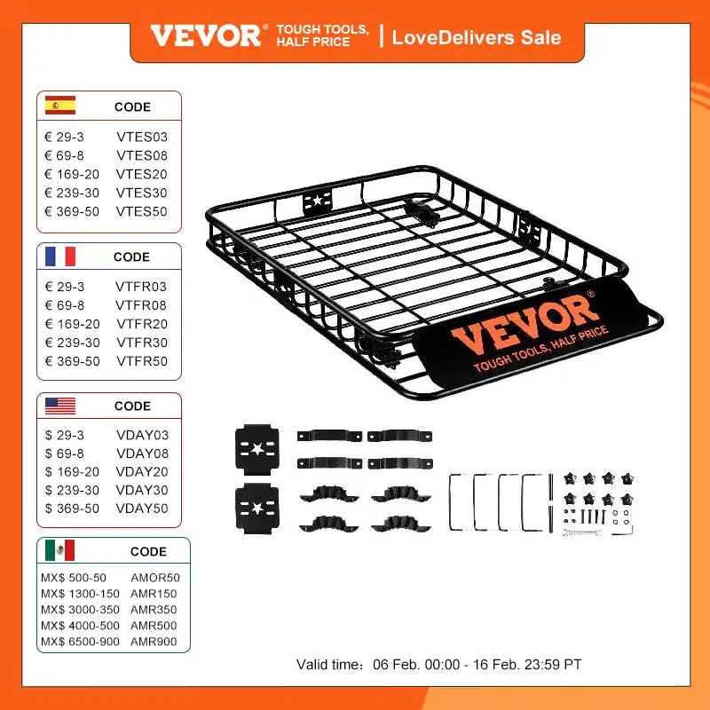 VEVOR-Roof-Rack-Cargo-Basket-46-x36-x4-5-51-x36-x5-Rooftop-Cargo ...
