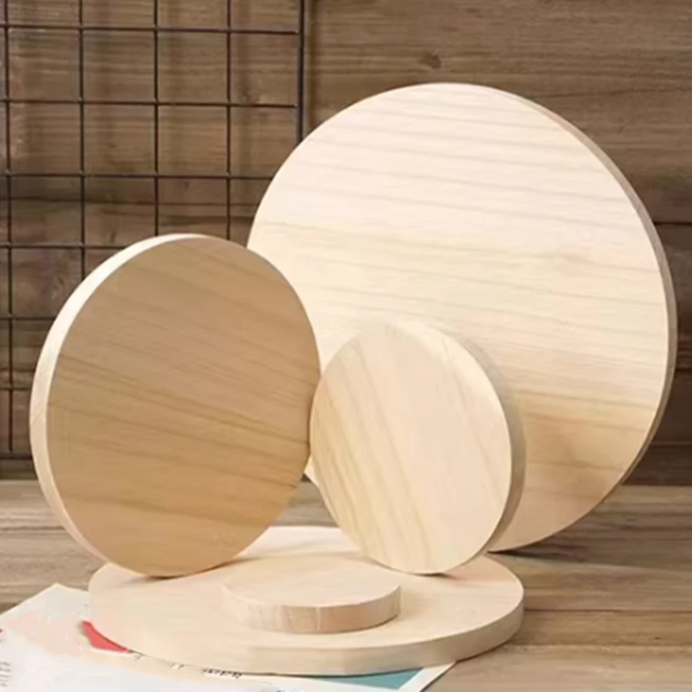 1Pc Dia 100/150/200/250/300/350/400mm Pine Solid Wood Board DIY ...