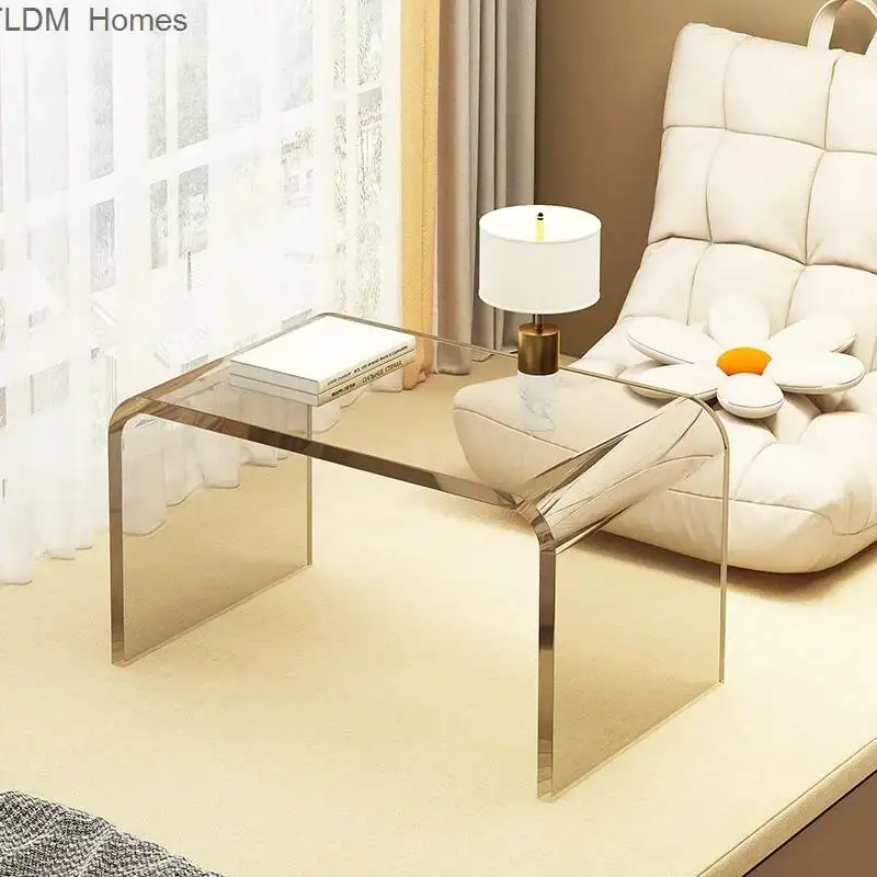 Tables Acrylic Small Mesa Narrow Created Narrow Bedside Bedside ...