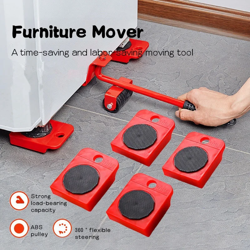 Furniture-Moving-Transport-Roller-Removal-Lifting-Moving-Set-Wheel-Bar ...
