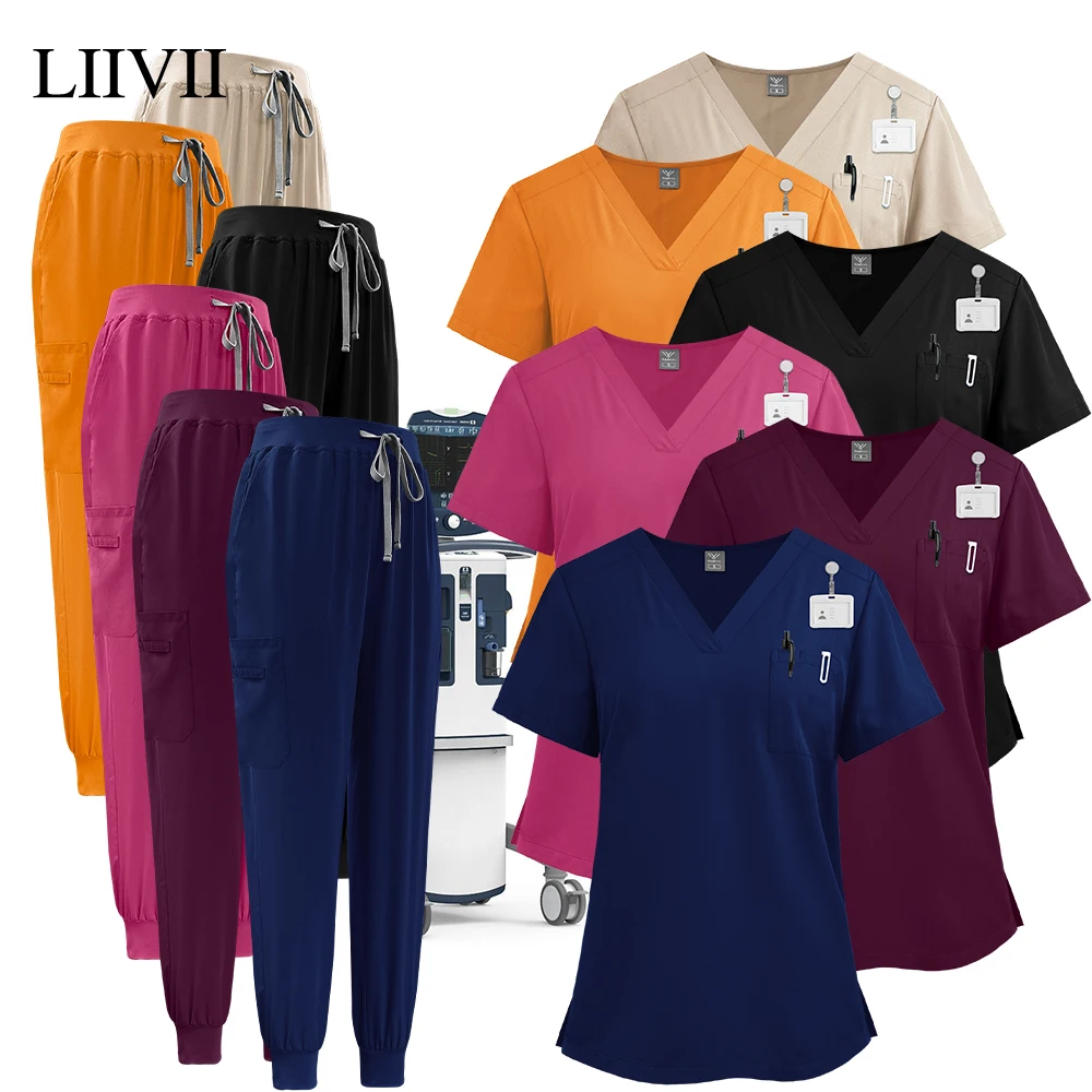 Dentist Work Clothes Woman Men Soft Summer Medical Uniforme Pet Store ...