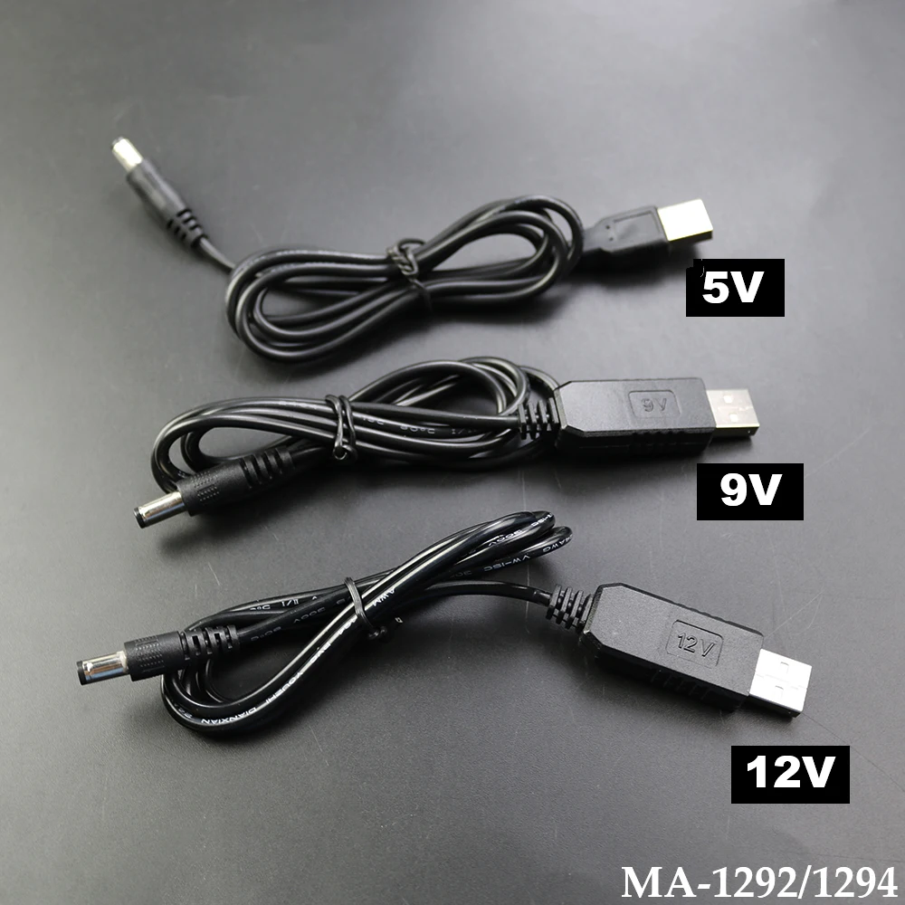USB 컨버터 전원 공급 어댑터 스텝 업 모듈 부스트 커넥터 라인 와이어, USB 플러그 DC 케이블, DC 5V DC 9V ...