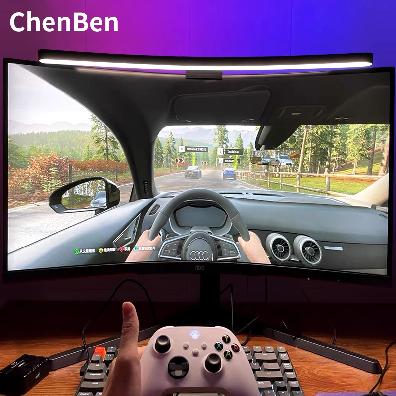 Curvo-RGB-LED-Monitor-Light-Bar-L-mpadas-da-tela-do-computador-PC-Desk ...