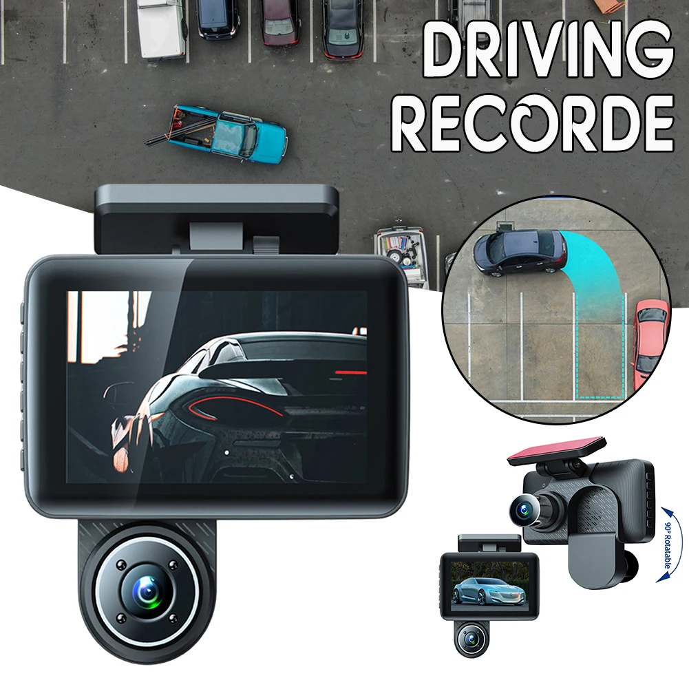 Car-Front-Rear-Dual-Camera-Driving-Recorder-Multifunctional-Recording ...