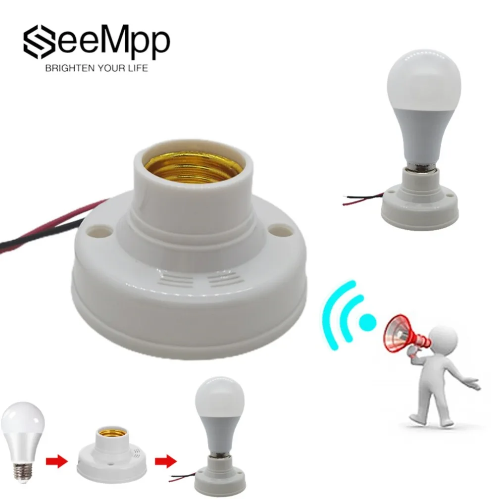 E27-Intelligent-Sound-and-Light-Control-Lamp-Head-220V-Screw-Lamp-Base ...